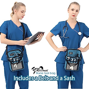YOURUIMEI Nurse Belt Organizer Pouch,Medical Fanny Pack for Nurses,Nurse Fanny Pack with Stethoscope Holder(YRHS-KB-HLL)