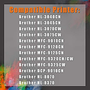 Black 1-Pack TN210BK Toner Cartridge Compatible for Brother Ink Cartridge Replacement for Brother HL-3040CN 3045CN 3070CW MFC-9010CN 9120CN DCP-9010CN Printers.