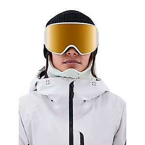 Anon WM3 Goggles + Bonus Lens + MFI® Face Mask, Frame: Jade, Lens: Perceive Sunny Bronze (17% / S3), Spare Lens: Perceive Cloudy Burst (59% / S1)