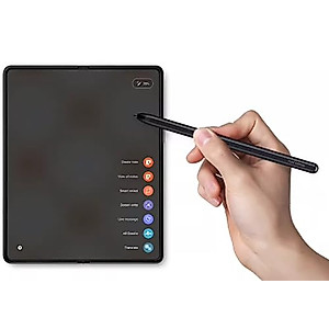 S Pen Fold Edition Compatible Galaxy Z Fold 5 and 4 Phones Slim 1.5mm Pen Tip, 4,096 Pressure Levels, Included Carry Storage Pouch+Tips/Nibs (Pen+Case-Black)