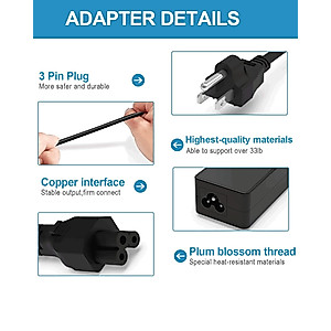 VHBW Charger Replacement for Inogen One G1 G2 G3 G4 G5 ADP-120RH BA-301 BA-302 BA-303 Concentrator, 120W 9.8Ft Long Power Supply Compatible with Inogen