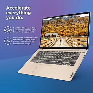 Lenovo 2023 IdeaPad Laptop 14" FHD 1920 x 1080 LED-Backlit AMD Ryzen 7 5700U 8-Core 12GB DDR4 512GB SSD Wi-Fi 6 Windows 10 Pro Bluetooth 5.1 Backlit Keyboard 720p HD Camera, Fingerprint