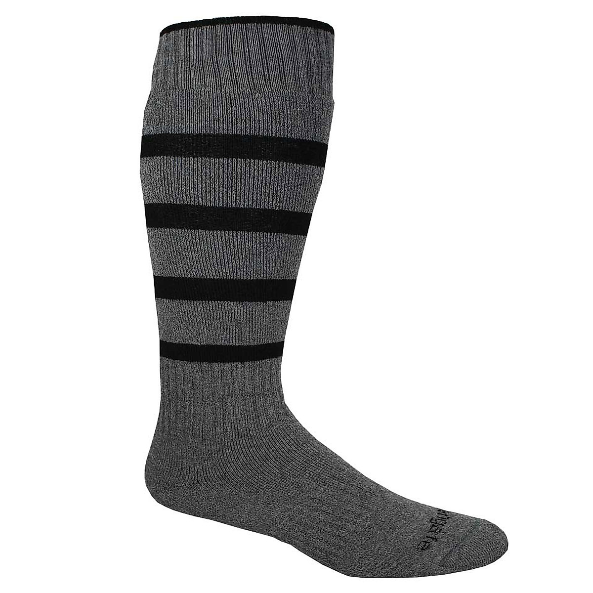 Ausangate Socks, Mens Alpaca Ski Socks, Charcoal/Black, Medium