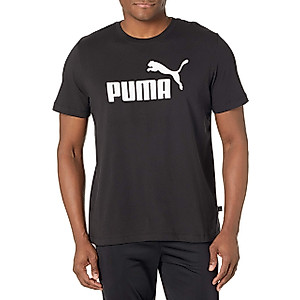 PUMA mens Essentials Tee T Shirt, Black, Large US