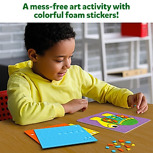 Skillmatics Art Activity - Fun with Foam Animals, No Mess Felt Sticker Art for Kids, Craft Kits, DIY Activity, Gifts for Boys & Girls Ages 3, 4, 5, 6, 7, Travel Toys