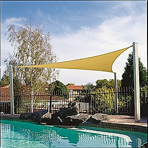Coolaroo Coolhaven 15ft. x 12ft. x 9ft. Triangle Shade Sail Color: Sahara
