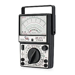 Mf47 Ac/dc Analog Multimeter, Mechanical High-Precision Anti-Burn Buzzer Full Protection Multimeter, Pointer Multimeter Tester, 27.5 * 21 * 5.4cm
