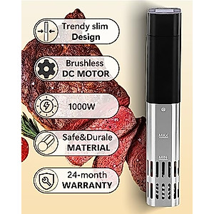 KURSINNA 1000W Sous Vide Machine and 85kPa Vacuum Sealer Machine Combo Pack, Immersion Sous Vide Cooker Circulator with Food Save Vacuum Sealing System