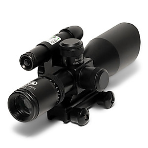 Osprey Global 2.5-10X40 Scope with Green Laser and Mil Dot Reticle