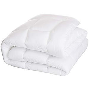 Amazon Basics Down-Alternative Mattress Topper Pad with Cotton Shell - Queen