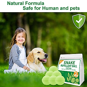 ZHEN TING 24 Pack Snake Repellent for Yard Powerful, Snake Away Repellent for Outdoors, Moth Balls for Snakes, Pet Safe Snake be Gone for Lawn Garden