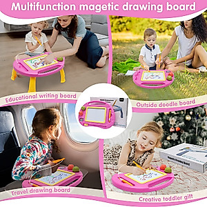Toys for Girls,Toys for 2-3 Year Old Girls,1 Year Old Girl Gifts Kids Toys Magnetic Drawing Board Detachable Legs Doodle Board,Etch Table Sketch Pad,Learning Toddlers Toys for 2 3 4 Girls Boys