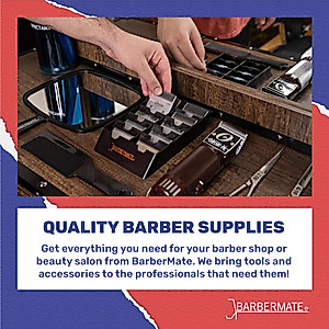 BarberMate® Blade Rack Storage Tray - Holds 10 Clipper Blades (Gray)