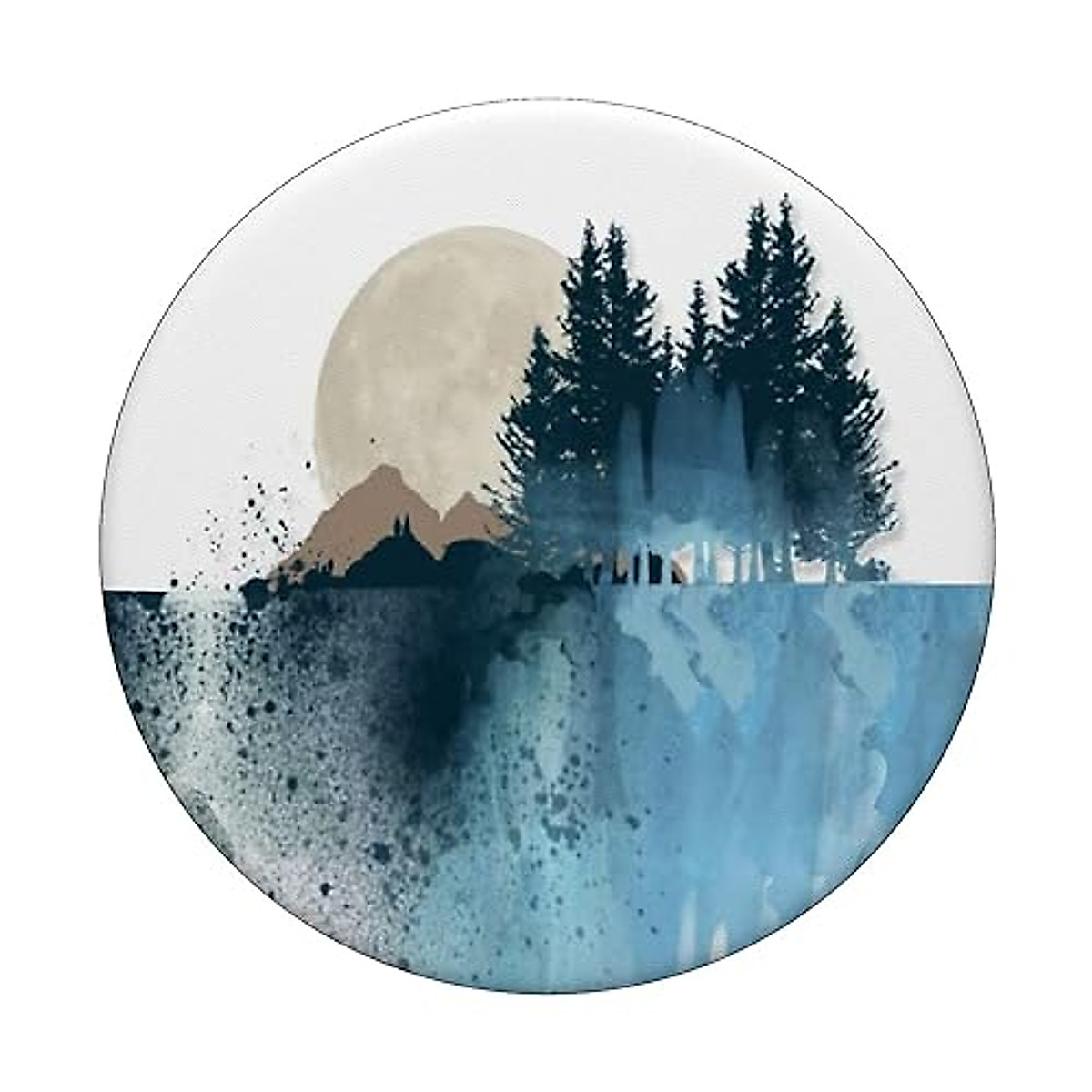 Nice Painting Moon Forest Pattern Phone Popper PopSockets Standard PopGrip
