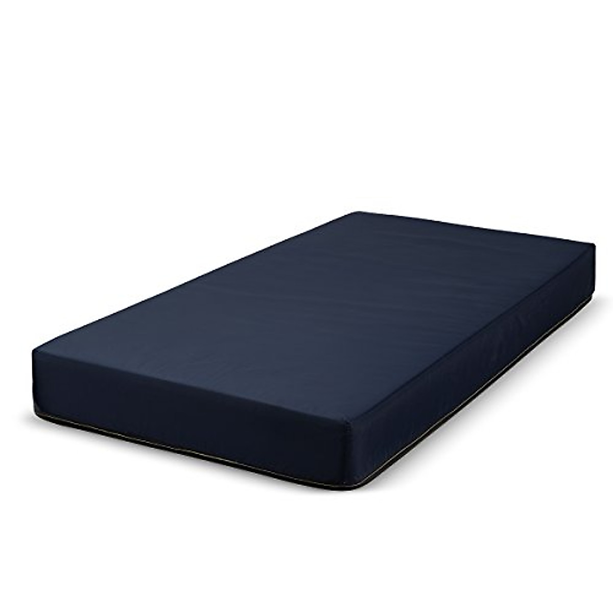 FORTNIGHT BEDDING 6 Inch Foam Mattress with Blue Nylon Water Resistant Cover - Narrow Twin, Cot, RV, Bunk Bed, Size, Made in USA (30x74x6)