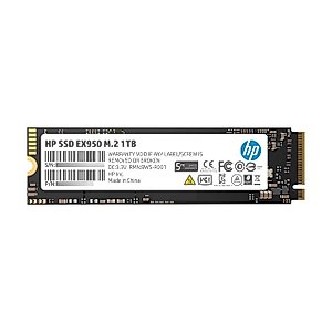 HP EX950 M.2 1TB PCIe 3.1 x4 NVMe 3D TLC NAND Internal Solid State Drive (SSD) 5MS23AA#ABC