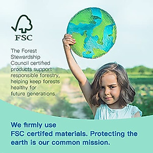 OOOK Step stools for Kids, 2-Step Stool with Non-Slip Stepping Surface and Handles, Toddler Step Stool Suitable for Kitchen and Bathroom Sink, Step Stool Cute Bear-paw Non-Slip mat…