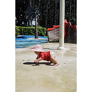 Baby and Toddler Sun Hat - UPF 50+ Kids Boy & Girl Summer Swim Pool & Beach Hat White