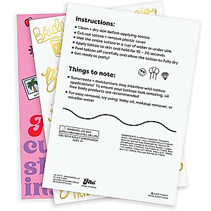 xo, Fetti 30 Bride Tribe Metallic Tattoos | Bachelorette Party Decorations, Bridesmaid Favor + Bride To Be gold