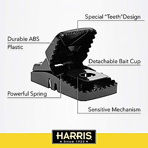 Harris Reusable Mouse Snap Traps (6-Pack)