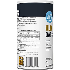 Amazon Brand - Happy Belly Old Fashioned Oats, 1.12 pound (Pack of 1)