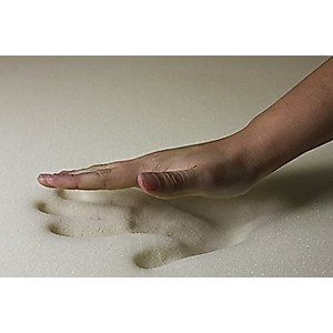Queen Size 10 Inch Thick, 4 Pound Density Visco Elastic Memory Foam Mattress Bed with Gel Made in The USA
