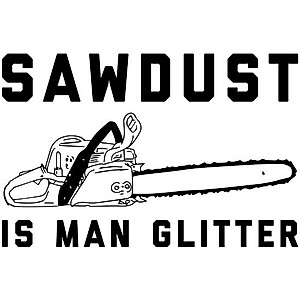 CafePress Sawdust Is Man Glitter Ceramic Coffee Mug, Tea Cup 11 oz