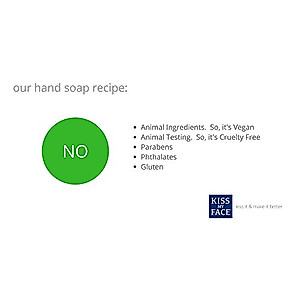 Kiss My Face Fragrance Free Liquid Hand Soap, Vegan and Cruelty Free Hand Wash Soap, 9 Fl Oz Bottle with Pump Dispenser, Fragrance Free, 6 Pack