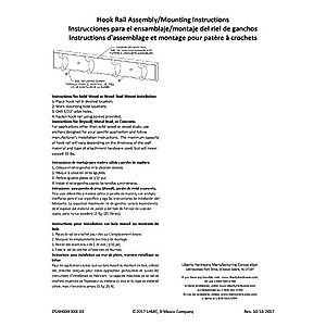 Franklin Brass R33646K-PMN-R Tri-Hook Rack, 45", Pure White/Matte Nickel