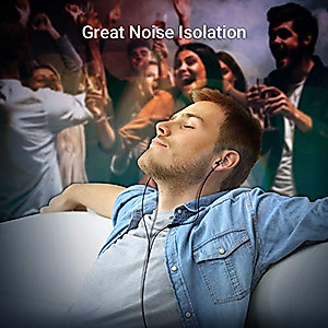 Asseso HP1 Gaming in-Ear Earbuds; Hi-Resolution Audiophile Headphones with Powerful Bass and Improved Noise Isolation; Comfortable for Workout, Running and Great for Gaming (Blue)