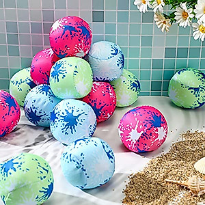 Honoson 50 Pieces Water Absorbent Ball Pool Toys Pool Balls Water Balls for Summer Outdoor Beach Pool Party Favors
