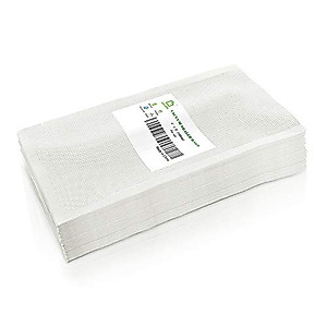 CANLENPK 4x8 Inch/10x20cm Vacuum Seal Bags,Small Precut Food Storage Sealer Bag,Seal Meal Snack Fruit Nut Tea Cookie Bean ,Boil Steam Heat Freezer Sous Vide Grocery Sealable Bag,Commercial Grade Heavy Duty(100PCS)