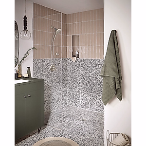 Moen 26100EPSRN Engage Magnetix 3.5-Inch Six-Function Handheld Showerhead with 186117SRN Magnetix Remote Dock, Spot Resist Brushed Nickel