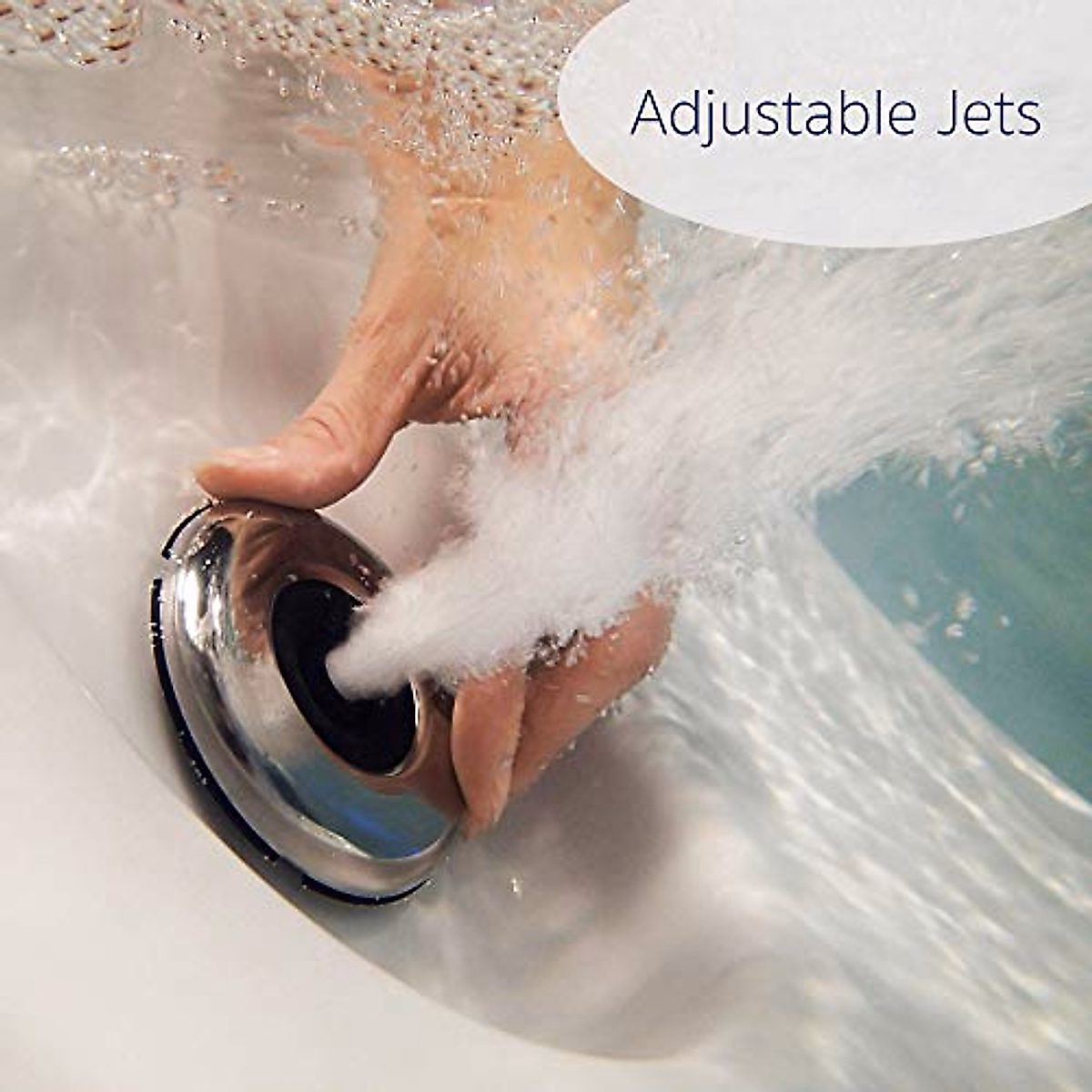 AquaLife Ariana™ 7-Person 30-Jet Non-Lounger Hot Tub with LED Lighting, Insulated Cover, Built-in Ice Bucket, Stainless Steel Heater and Ozonator