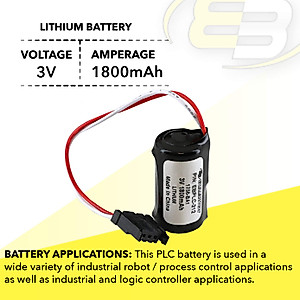 PLC 3V 1800mAh Energy+ Allen Bradley Replacement Battery 1756-AB1 1756-BA1