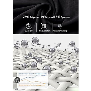 baleaf Women's Long Sleeve Workout Tops Active Running Shirts Loose Fit Quick Dry Athletic Yoga Tee Shirts Lightweight Casual Fall Black M