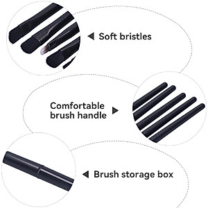 Watch Cleaning Brush Set, Jewelry Cleaning Kit Watch Pin Removal Tool, Wristwatch Movement Small Part Cleaning Tool with Box, Small Part Cleaning Soft Brushes Set