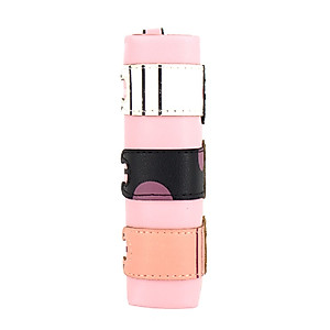 Valentoria® Birthday Gifts for Women's Mini Faux Leather Bifold 3 Cat Design Clutch Wallet (Pink)