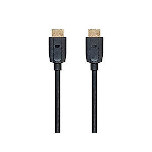 Monoprice 8K Ultra High Speed HDMI Cable - HDMI 2.1, 8K@60Hz, 4K@120Hz, 48Gbps, HDR, VRR, 15ft, Black