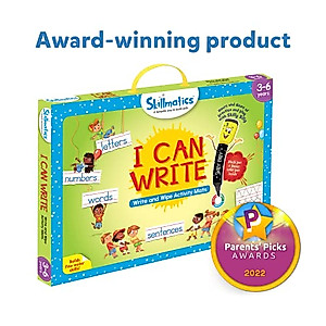 Skillmatics Educational Game - I Can Write, Reusable Activity Mats with 2 Dry Erase Markers, Gifts for Ages 3 to 6