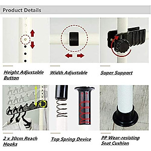 Estink Garment Hanger,4 Poles Adjustable Home Garment Hanger and Clothes Rack for Simple Closet Wardrobe