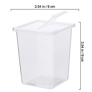 Balacoo 2pcs Plastic Reptile Box Snake Turtle Breeding Box Case Feeding Hatching Container Pet Spider Scorpion Lizard Tank House for Home