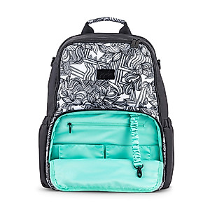 JuJuBe Zealous Diaper Bag Backpack and Fashionable Travel Bag with 9 Pockets