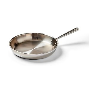 T-Fal Pro Tri-Ply Stainless Steel Fry Pan 12 Inch, Induction Compatible, Oven Safe 500F, Fast & Even Heat, Professional Quality & Durability, Frying Pan, Skillet, Cookware, Dishwasher Safe, Silver