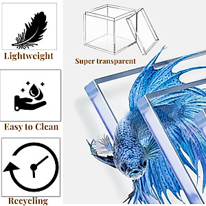 KissYou Clear Acrylic Box with Lid Plastic Jewelry Box Mini Storage Box Square Cube Containers Party Decoration Candy Box for Pill and Tiny Jewelry