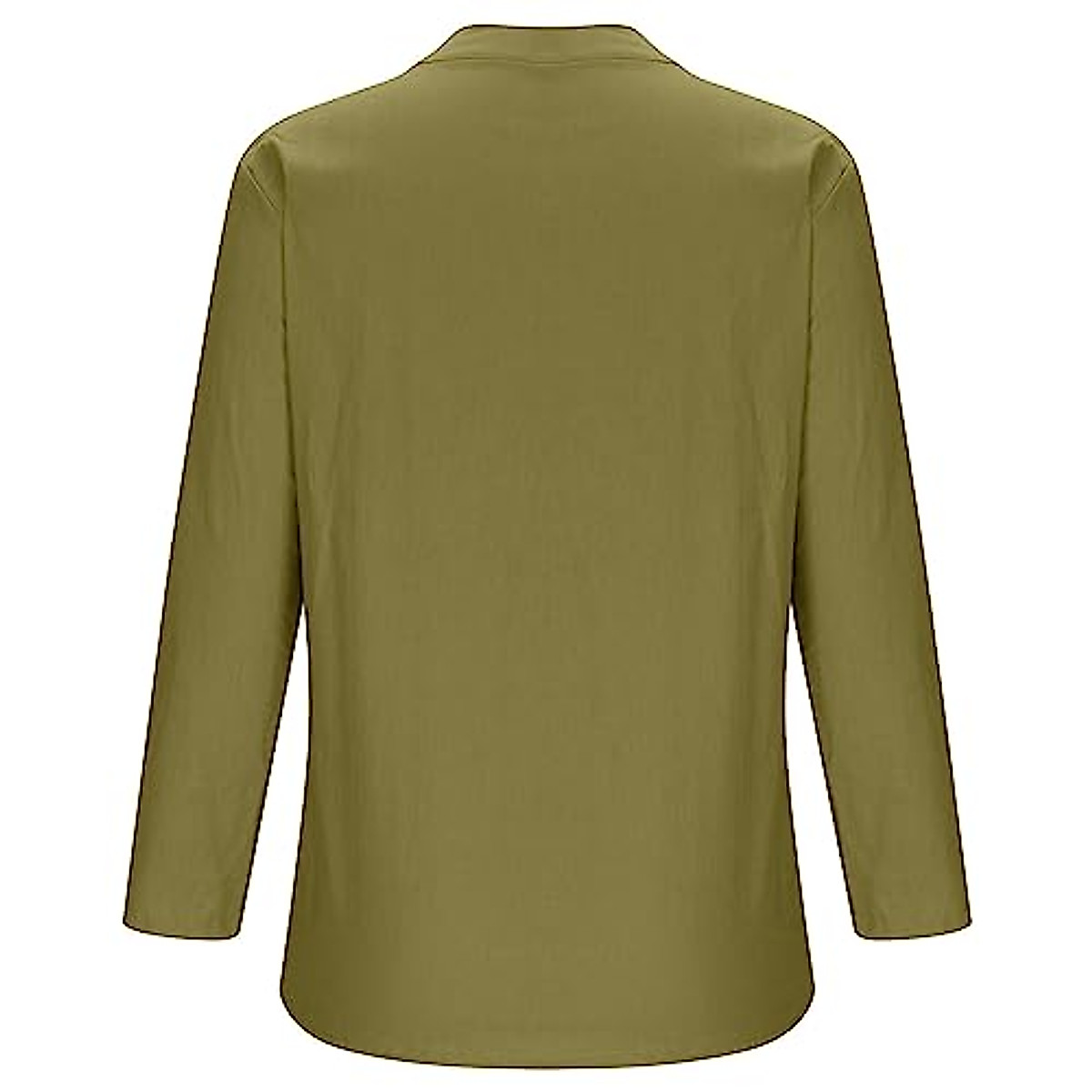 BLNVKOP Womens Long Sleeve Button Down Cotton Linen Shirt Blouse Loose Fit Blouse Tunic Tops