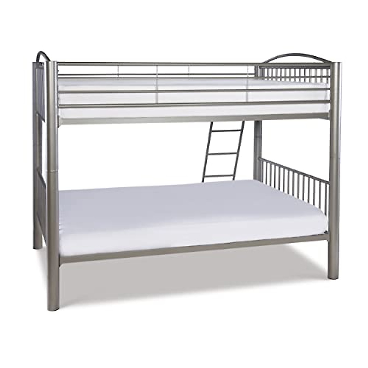 Powell Heavy Metal Bunk Bed, Full Over Full, Pewter