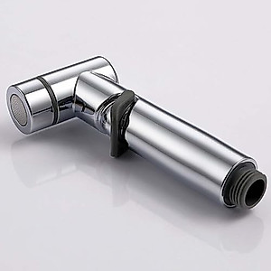 MagiDeal High Pressure Handheld Bidet Sprayer, Toilet Water Sprayer Washing Portable Cleaning for Personal Wash Cloth Diaper Wash Butt, Argent, 14.8cmx5.9cm