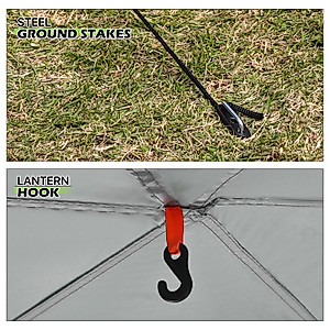 Magshion Camping Lightweight Instant Tent 2 Person Durable Pop Up Indoor Tent Portable Outdoor Backyard Green Tent for Hiking Backpacking, Easy Setup