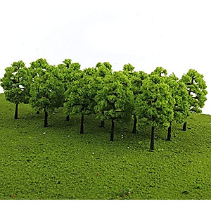 70-Pack Mixed Model Tree Train Trees Railroad Scenery Diorama Tree Architecture Trees for DIY Scenery Landscape
